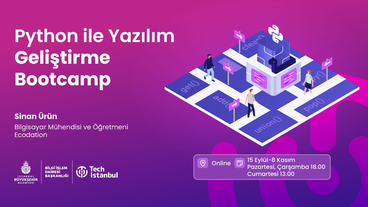 Python ile Yazılım Geliştirme Bootcamp - Tech Istanbul